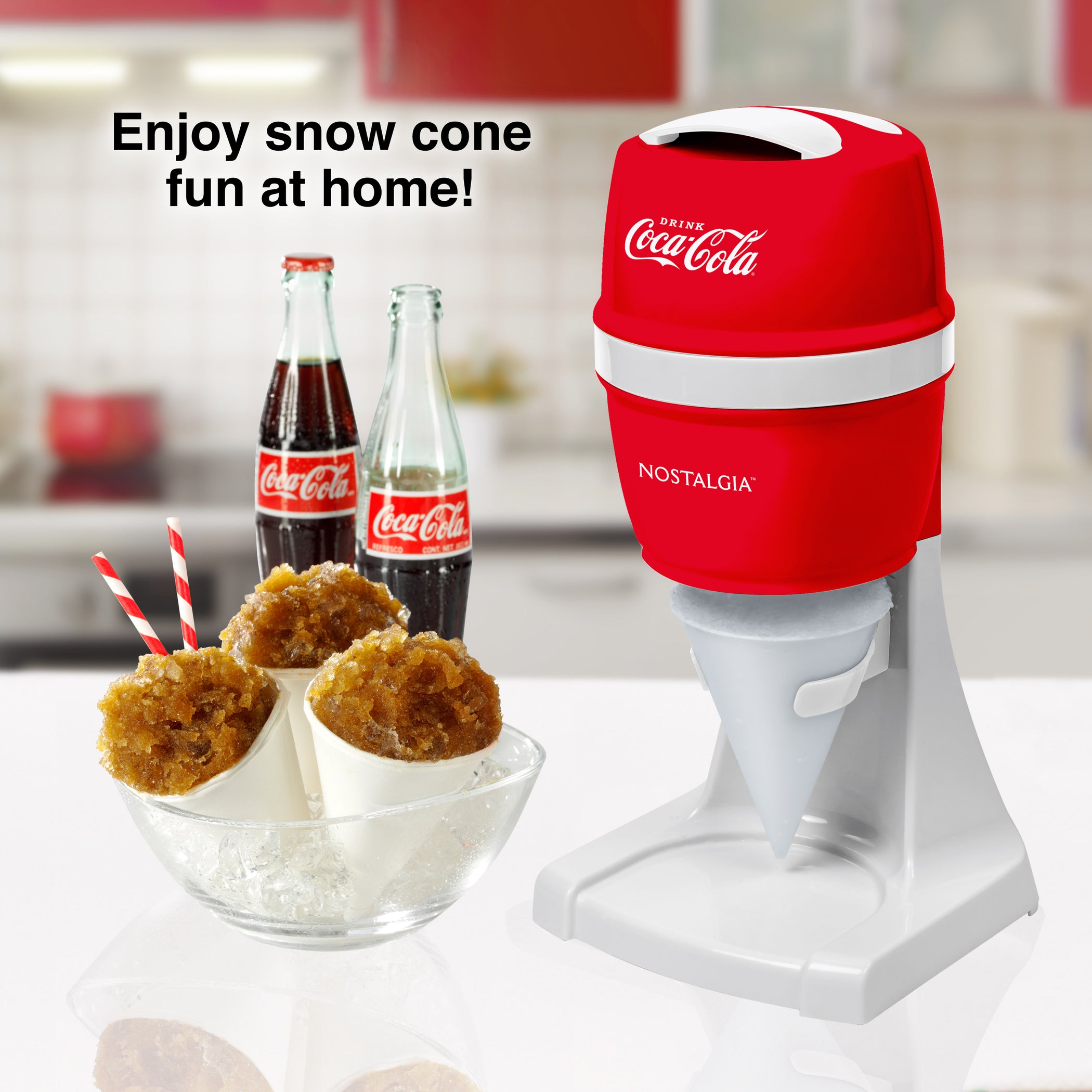 Coca-Cola Electric Shaved Ice & Snow Cone Maker — Nostalgia Products