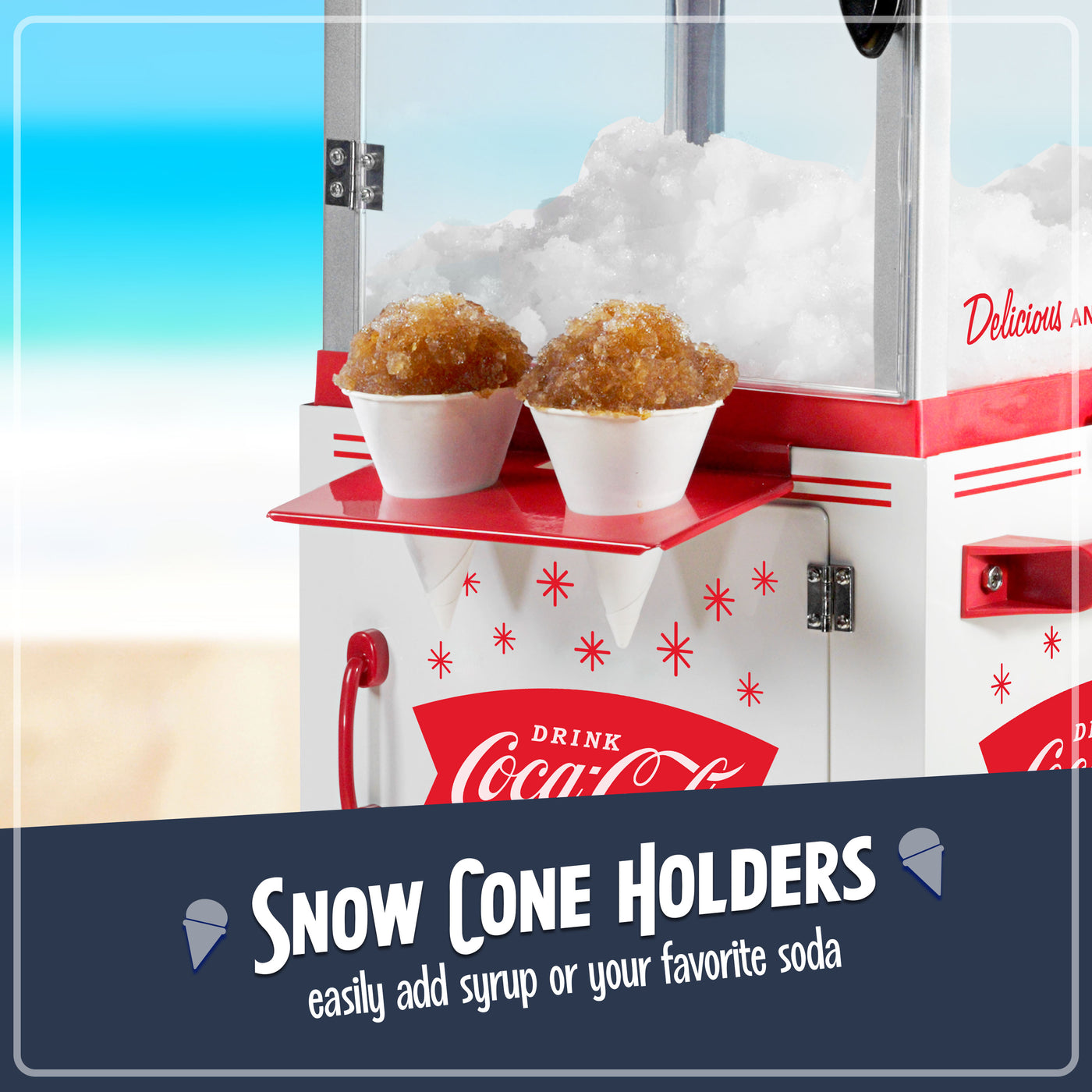 Coca-Cola 48-Inch Snow Cone Cart — Nostalgia Products