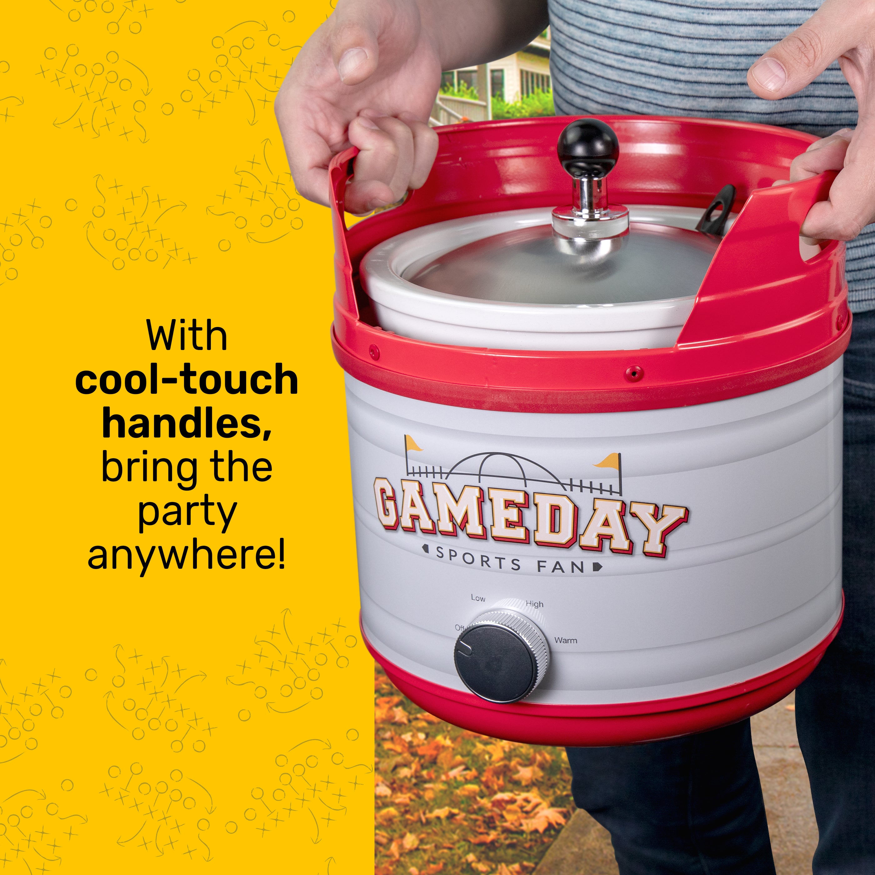Game Day Kickin’ Keg Cooker — Nostalgia Products