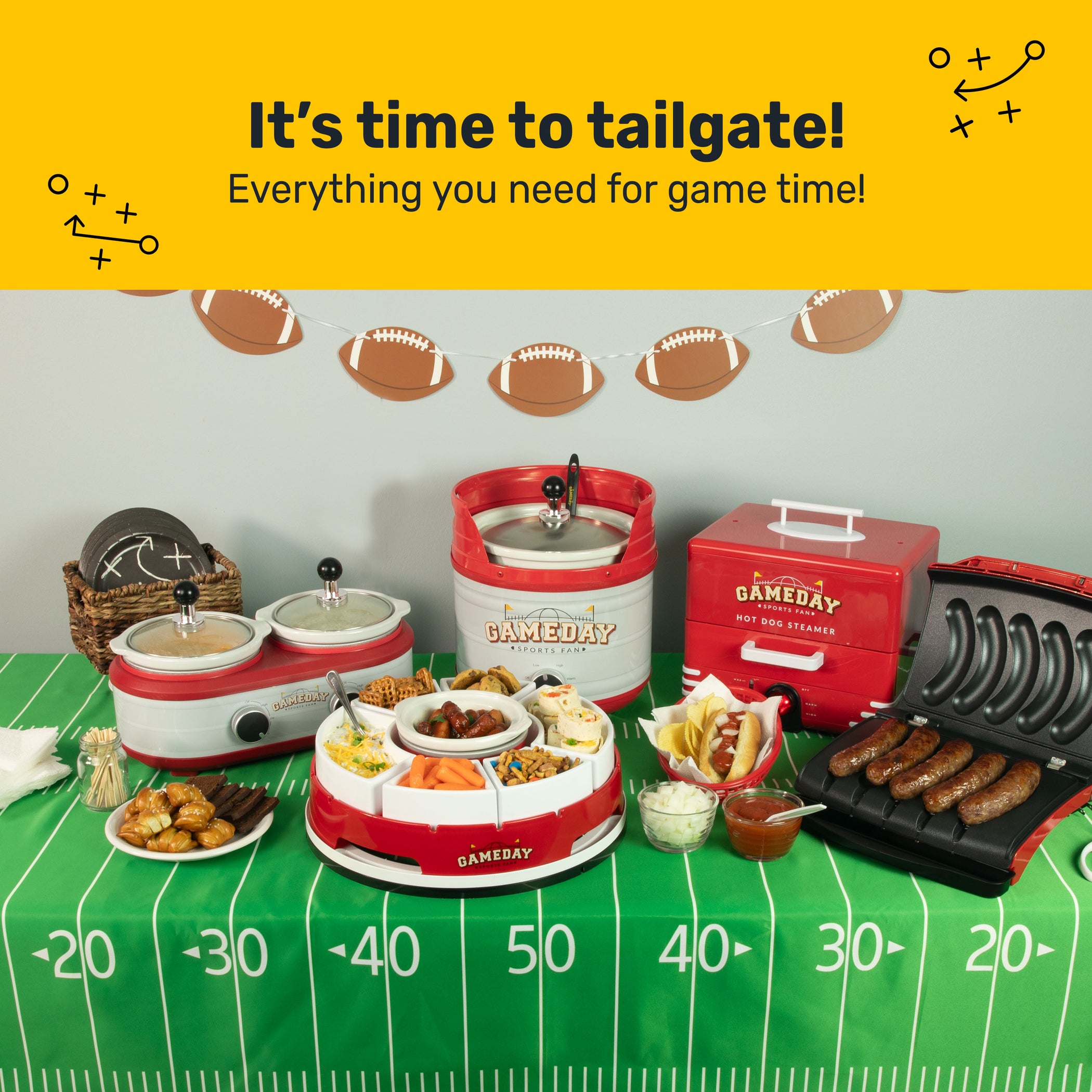 Game Day Kickin’ Keg Cooker — Nostalgia Products