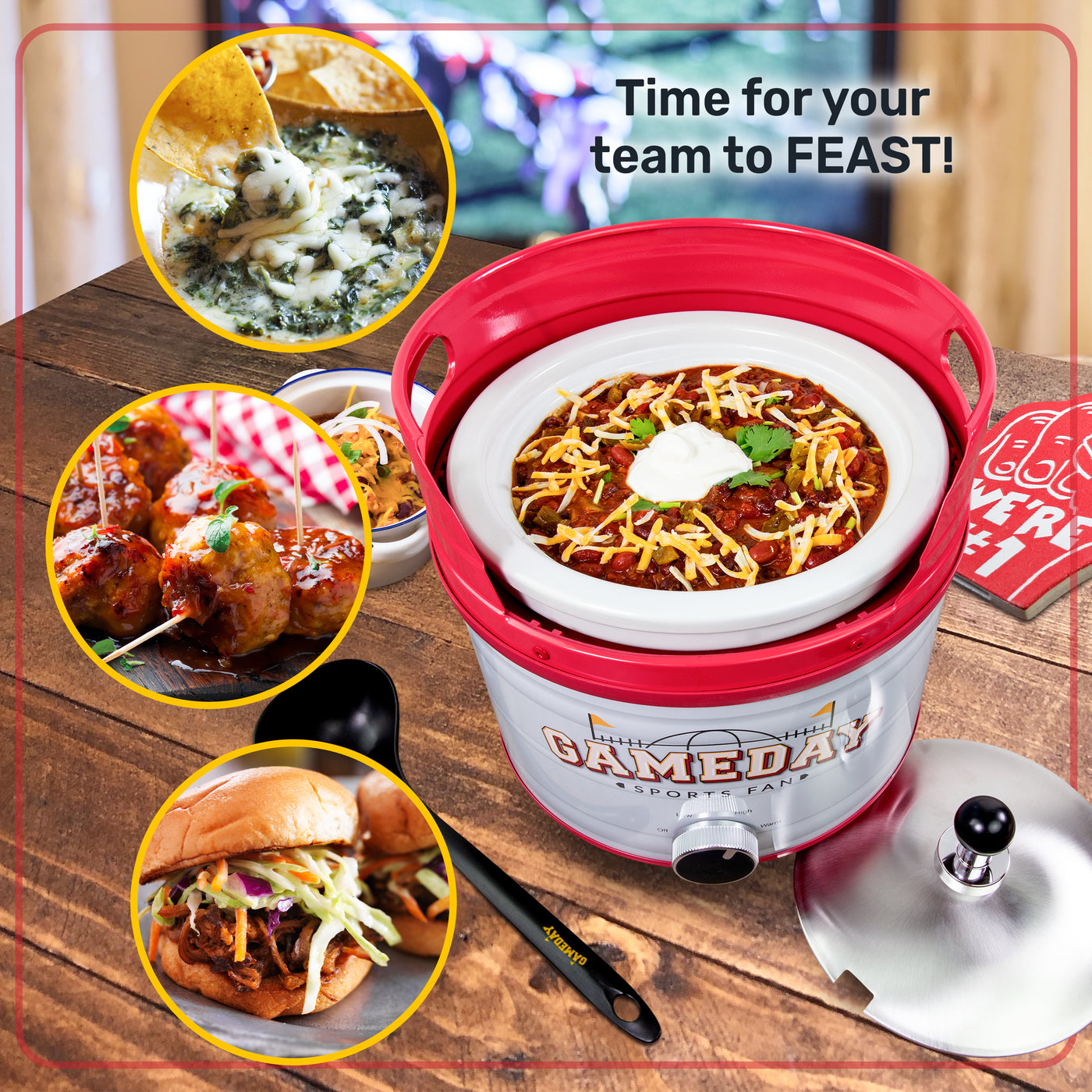 Game Day Kickin’ Keg Cooker — Nostalgia Products