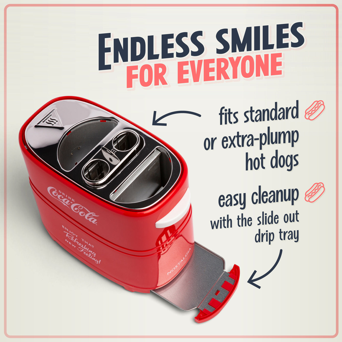 Coca-Cola® Pop-Up Hot Dog Toaster — Nostalgia Products