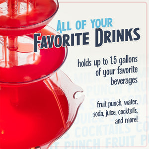 3-Tier Lighted Party Fountain — Nostalgia Products