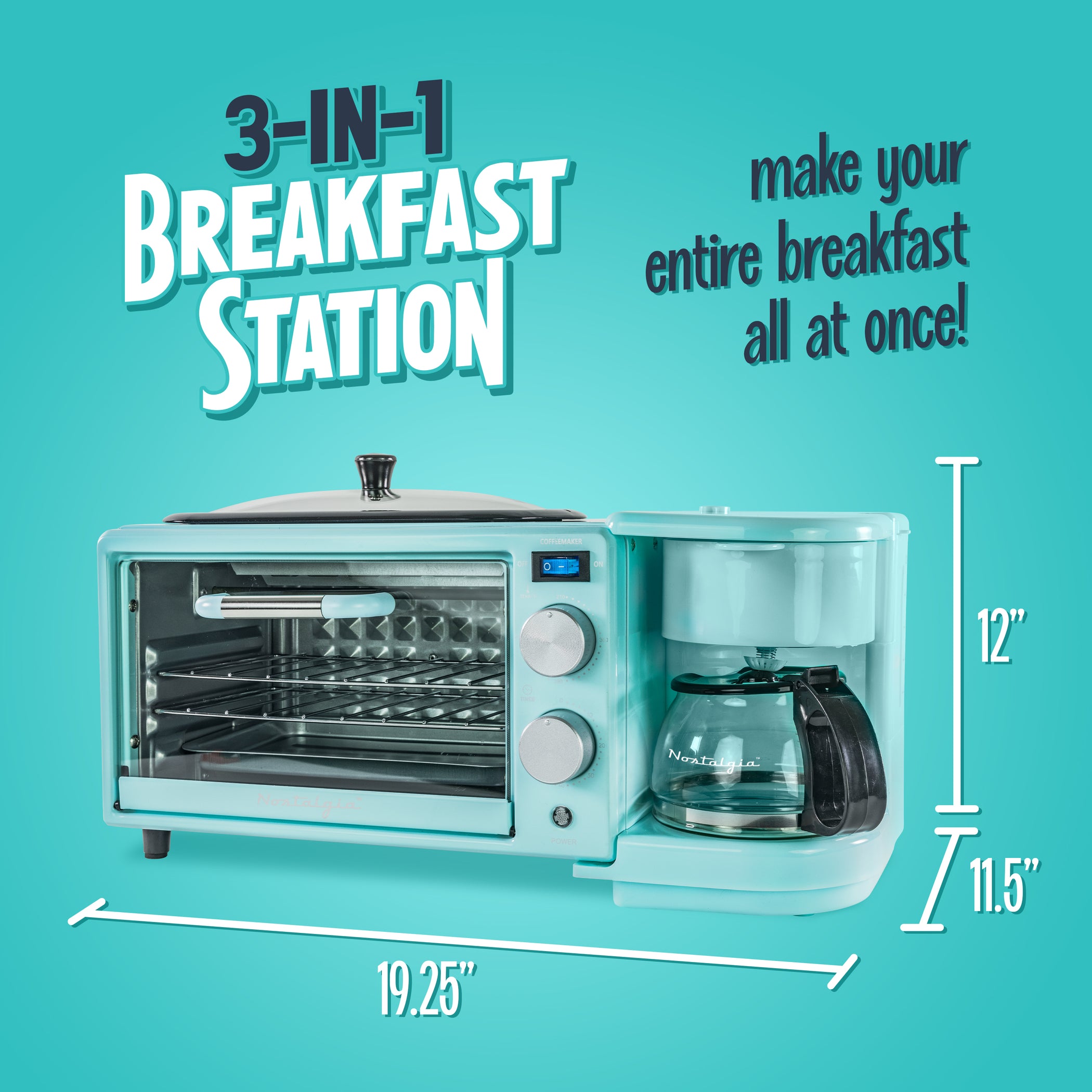 Retro 3-in-1 Breakfast Station — Nostalgia Products
