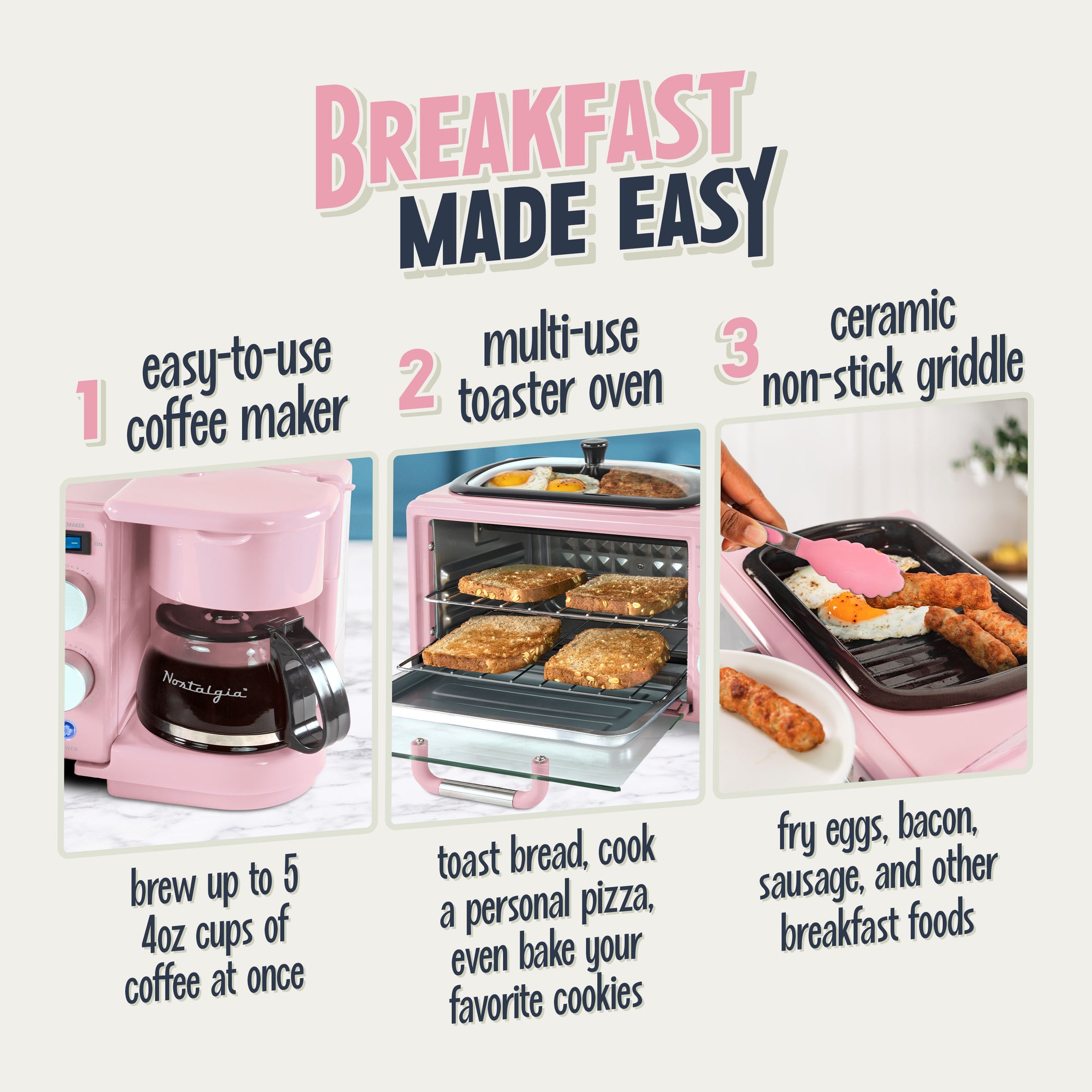 Retro 3-in-1 Breakfast Station — Nostalgia Products