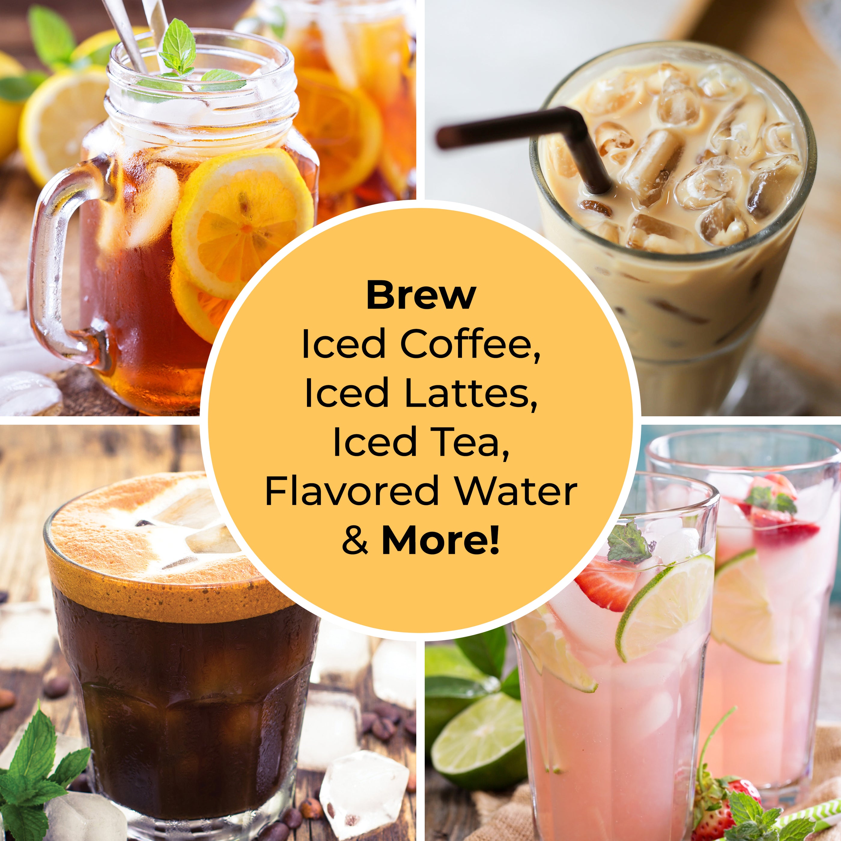 Café' Ice 3-Quart Iced Coffee and Tea Brewing System — Nostalgia Products