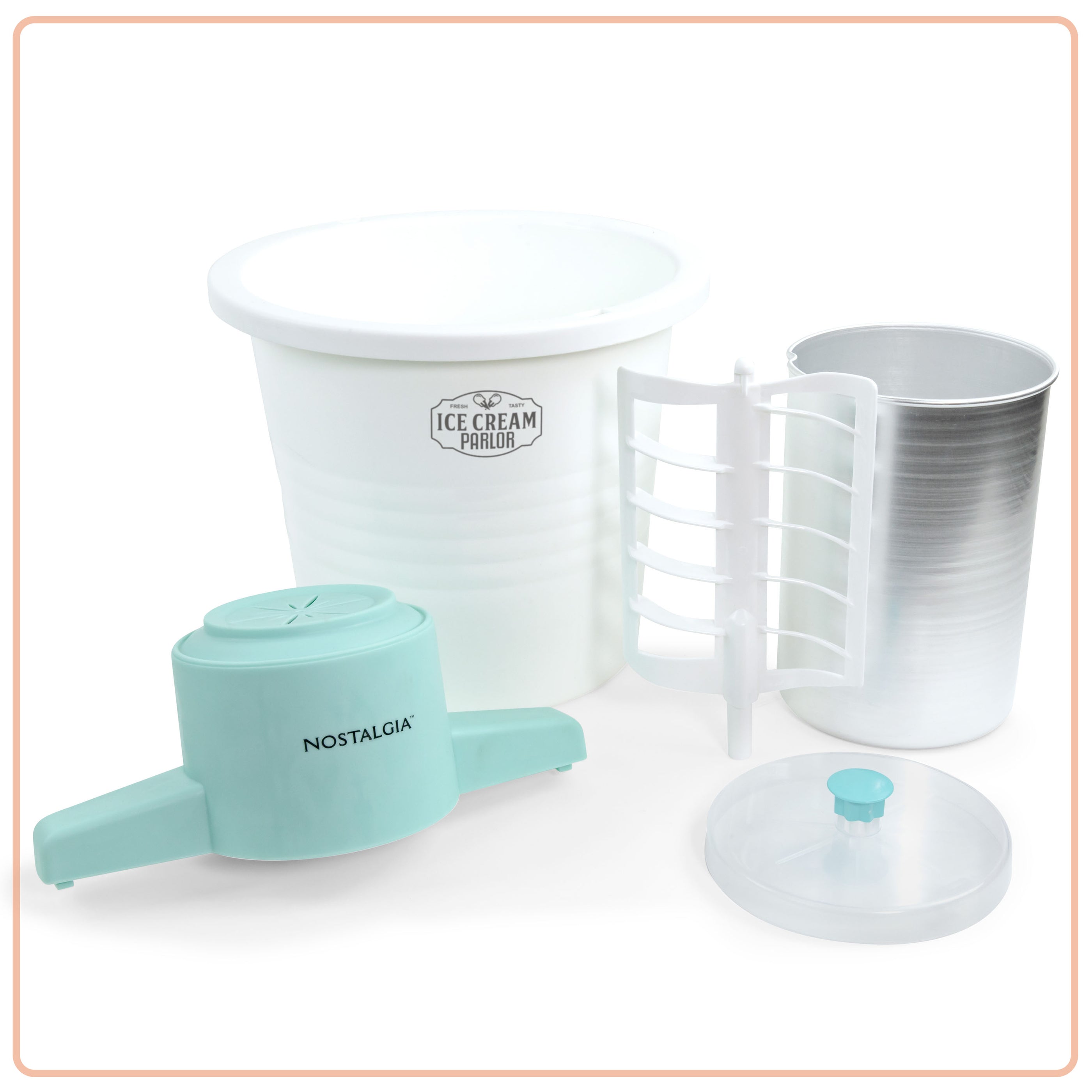 4-Quart Parlor Electric Ice Cream Maker - White — Nostalgia Products