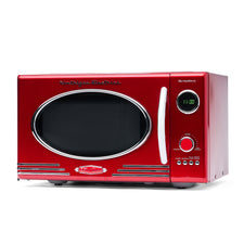 Retro 0.9 Cu.Ft. 800-Watt Countertop Microwave - Retro Red — Nostalgia ...