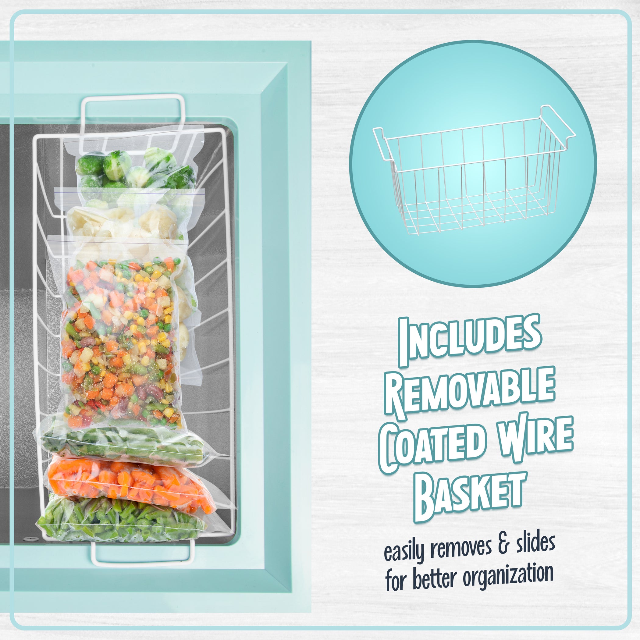 Classic Retro 3.5 Cu.Ft. Refrigerator & Chest Freezer, Aqua — Nostalgia ...