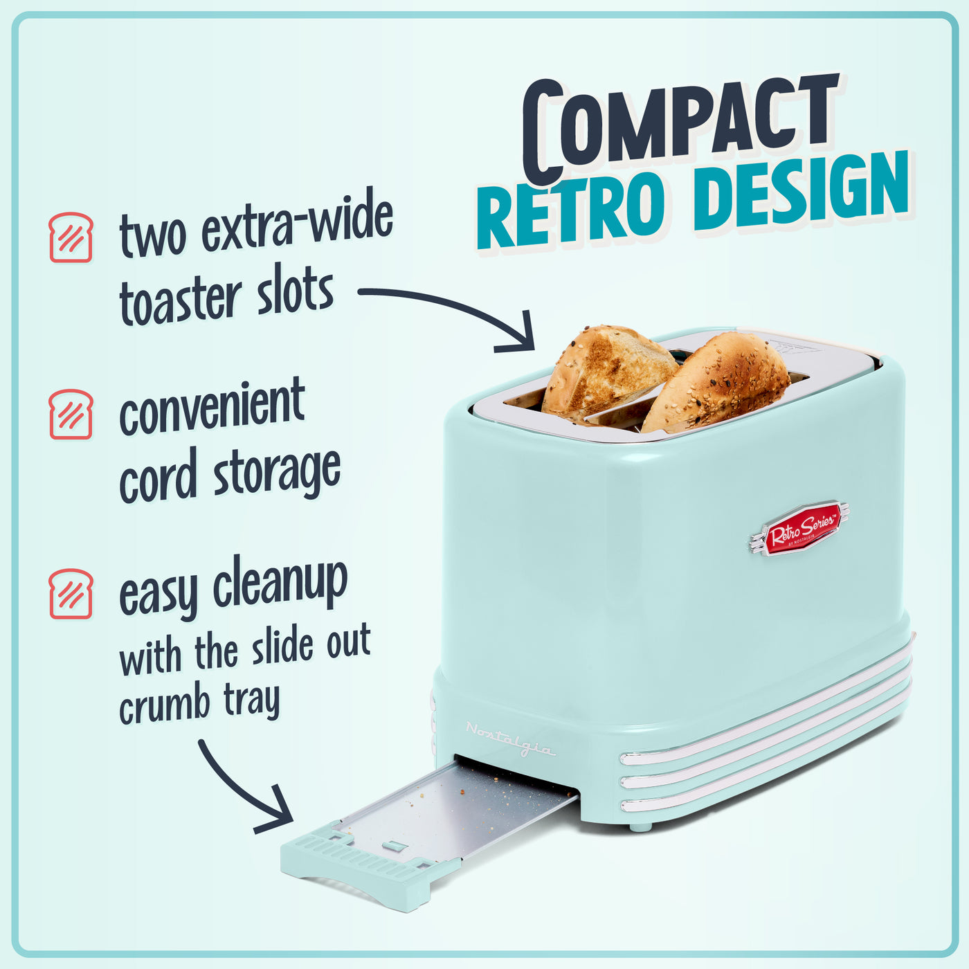 Nostalgia Retro 2-Slice Toaster — Nostalgia Products