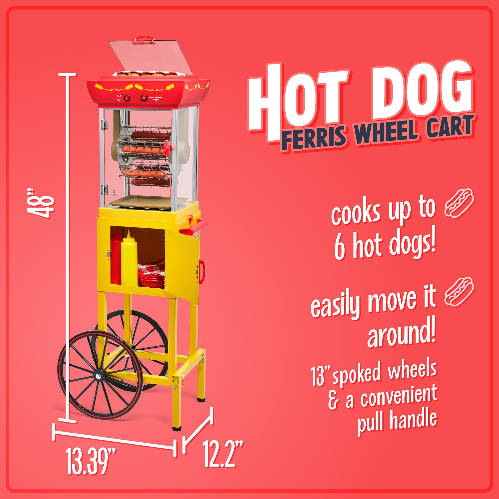 Oscar Mayer Hot Dog Ferris Wheel Cart — Nostalgia Products
