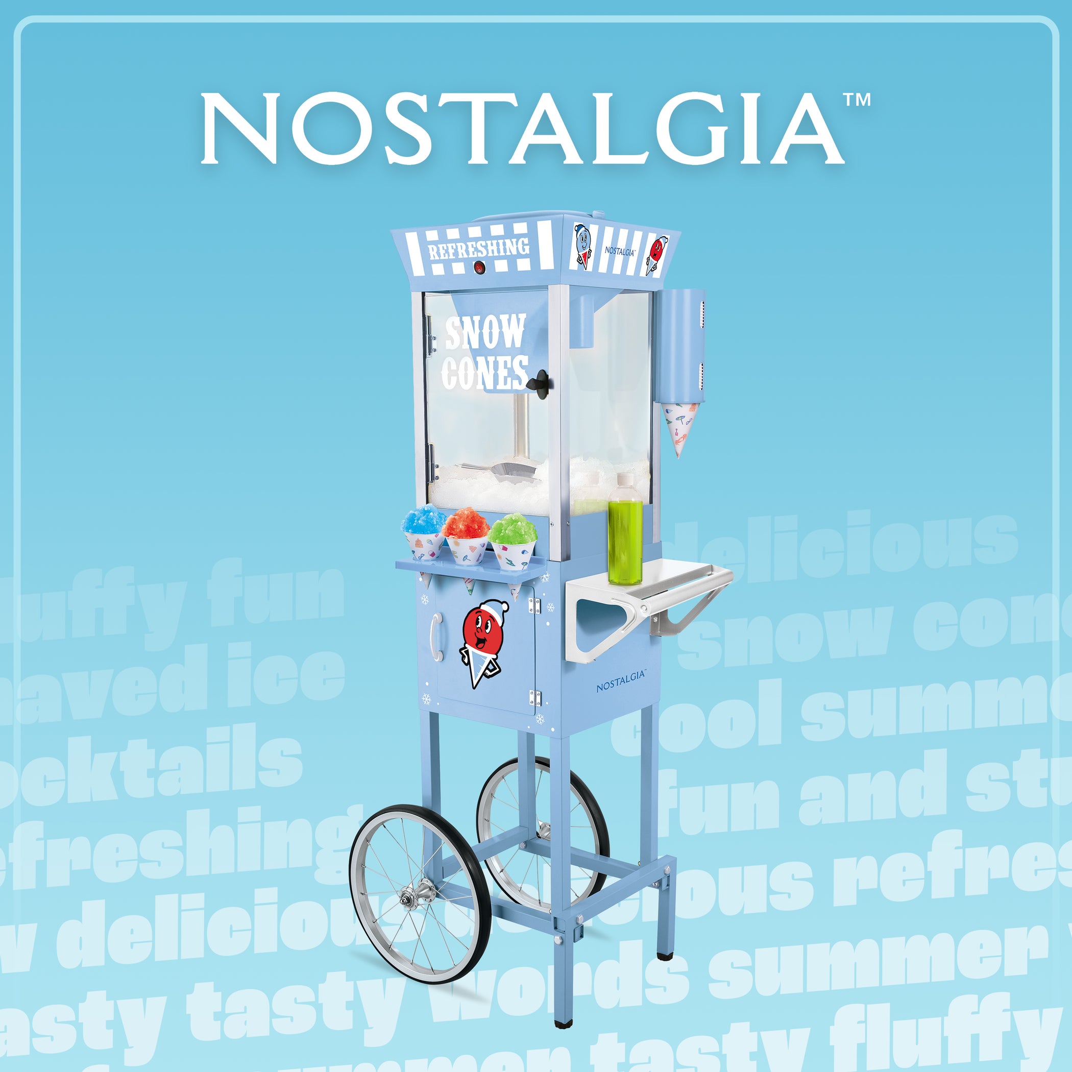 54-Inch Tall Snow Cone Cart — Nostalgia Products