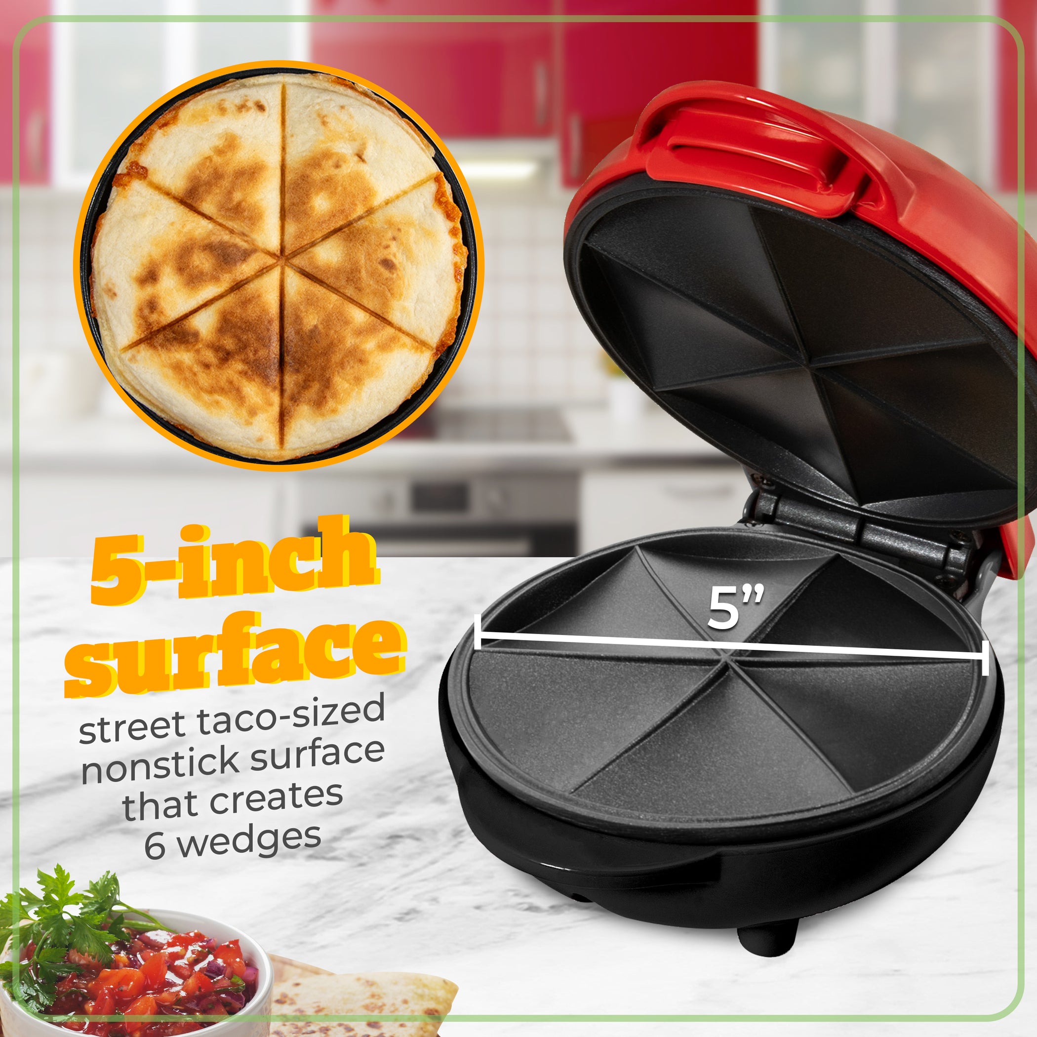 Taco Tuesday Street Taco Quesadilla Maker — Nostalgia Products