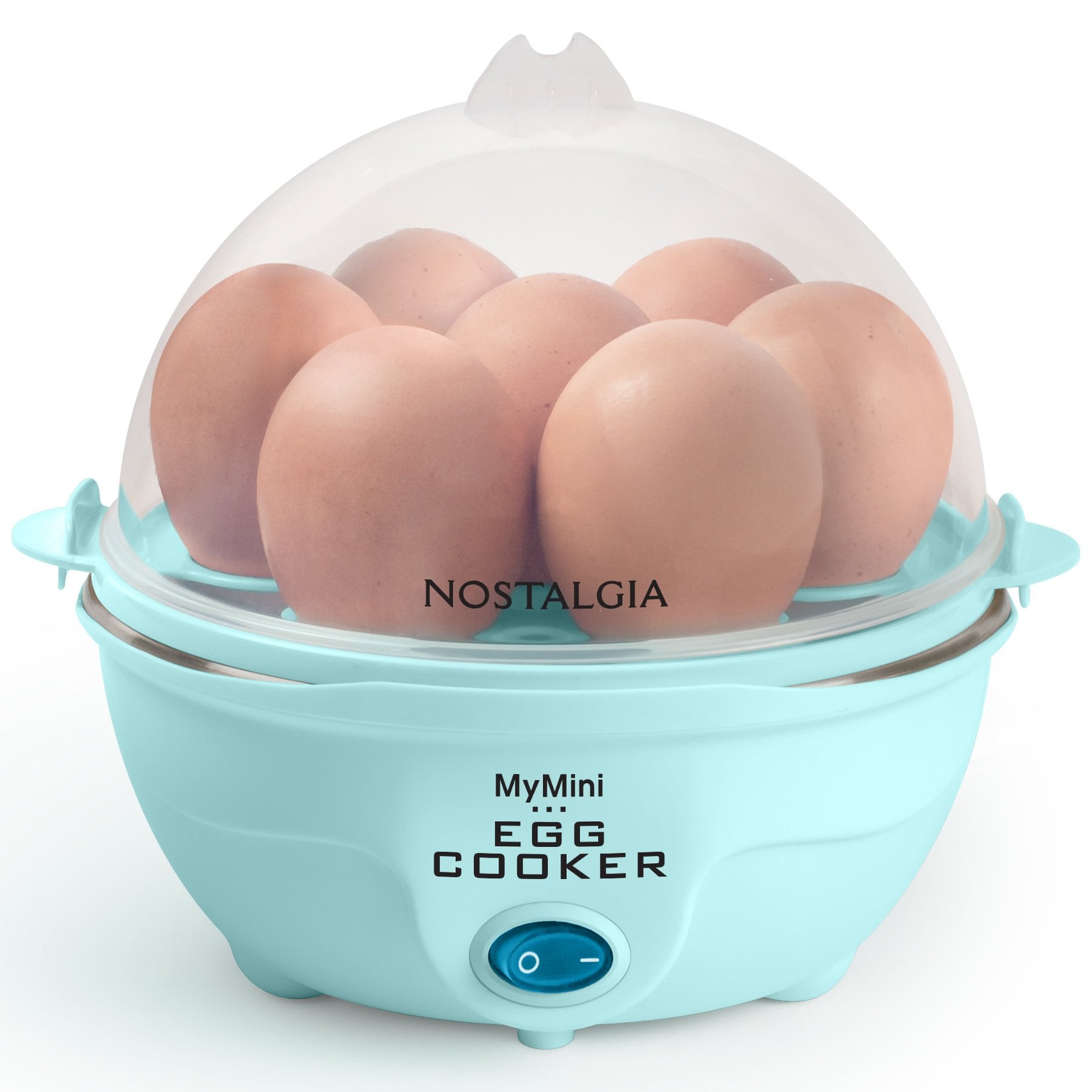 Retro Premium 7-Egg Capacity Electric Egg Cooker, Aqua — Nostalgia Products