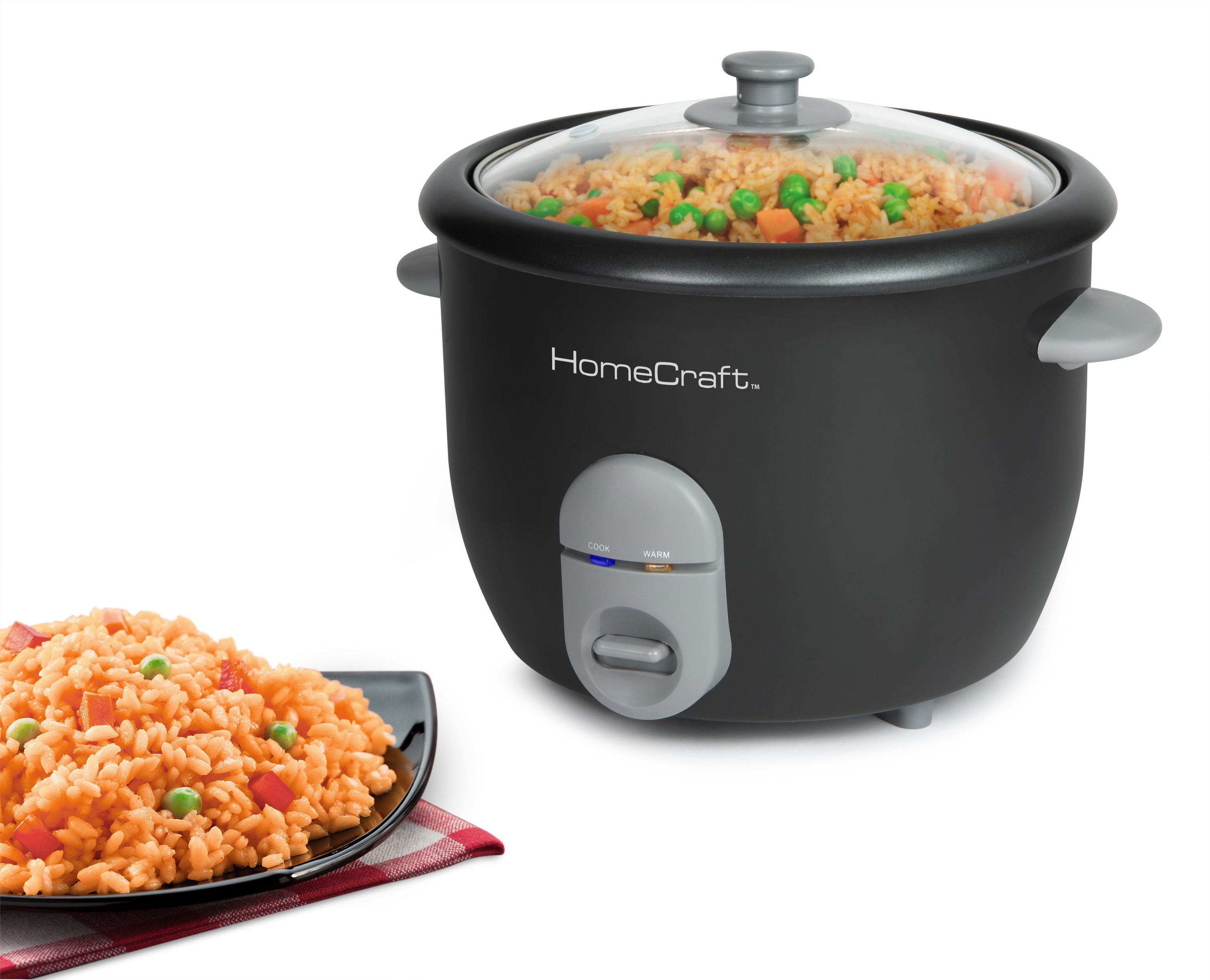 HomeCraft 16-Cup Rice Cooker & Food Steamer — Nostalgia Products