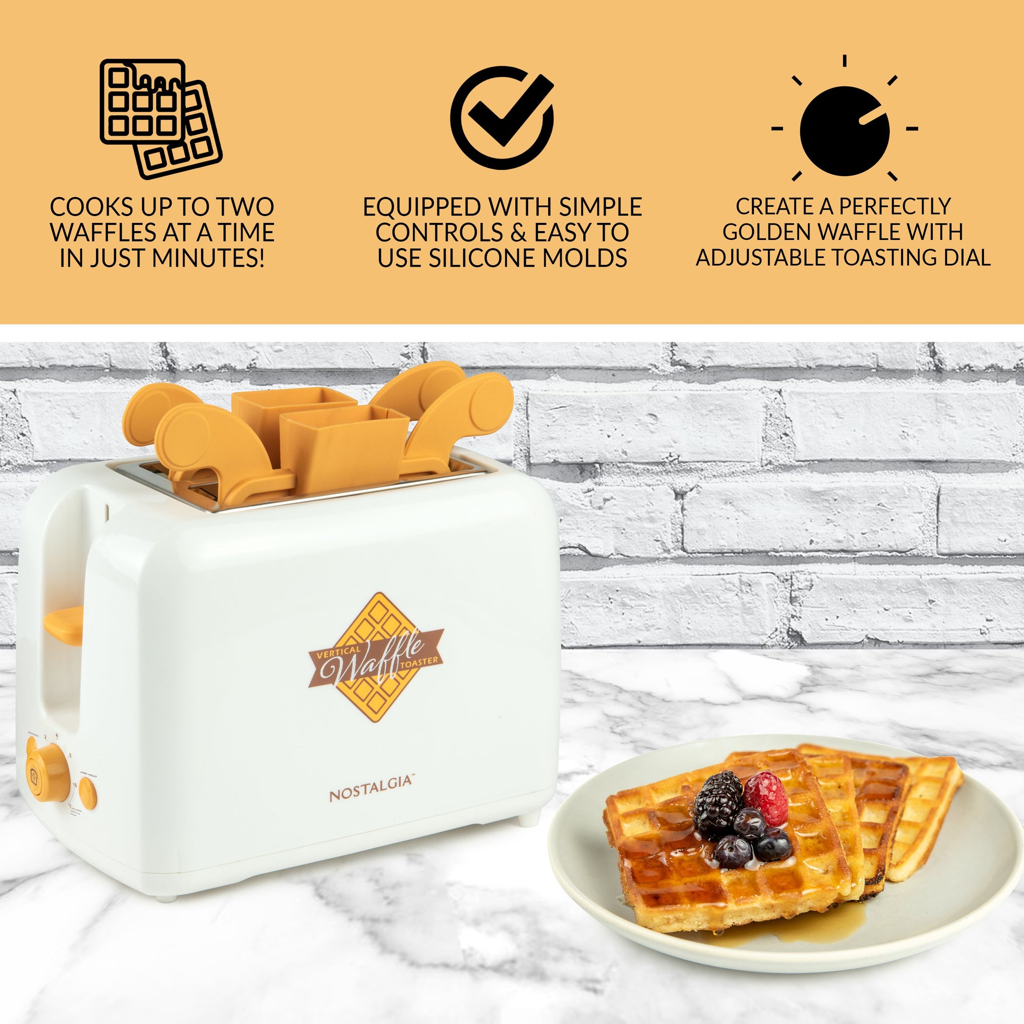 Vertical Waffle Toaster — Nostalgia Products